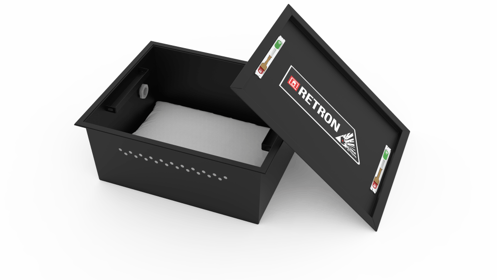 Retron box | Sikker opladning og opbevaring af batterier